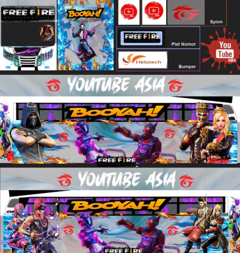 Skin Bus Simulator Indonesia Versi Free Fire Terbaru!